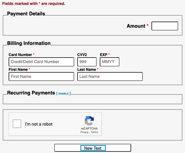 Change Submit Button Text on PayConex Hosted Payment Form Change Submit Button Text on PayConex Hosted Payment Form