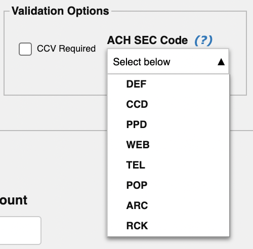 Add ACH as a Payment Type on PayConex Hosted Payment Forms