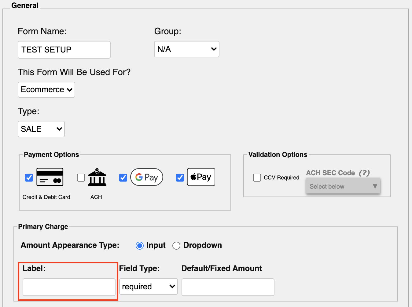 Create a Hosted Payment Form in PayConex