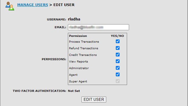 Create and Manage Users in PayConex