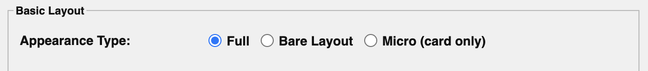 PayConex Hosted Payment Form Appearance Types