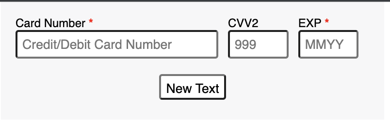PayConex Hosted Payment Form Appearance Types