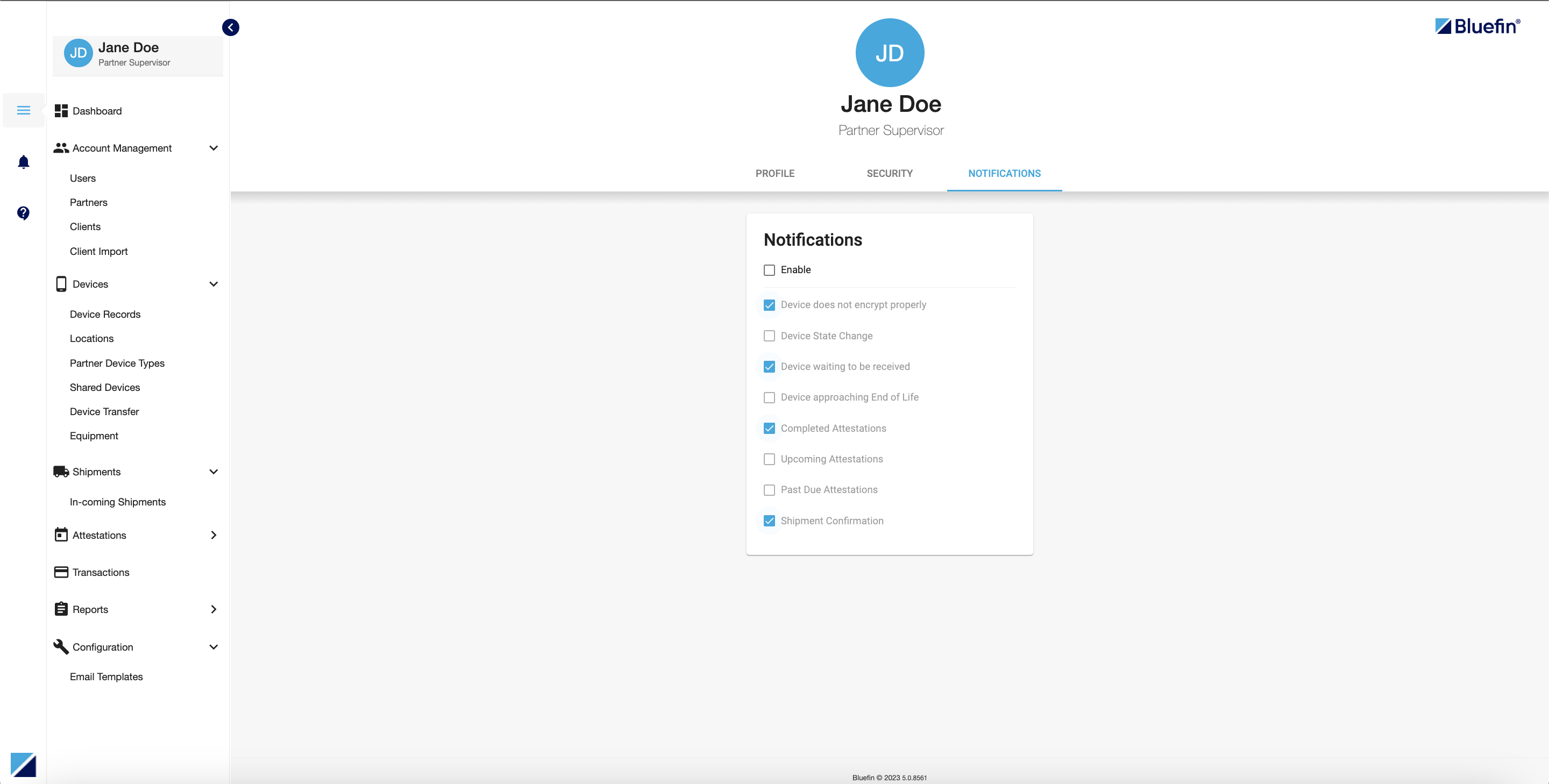 Enable And Disable Notifications In P2pe Manager